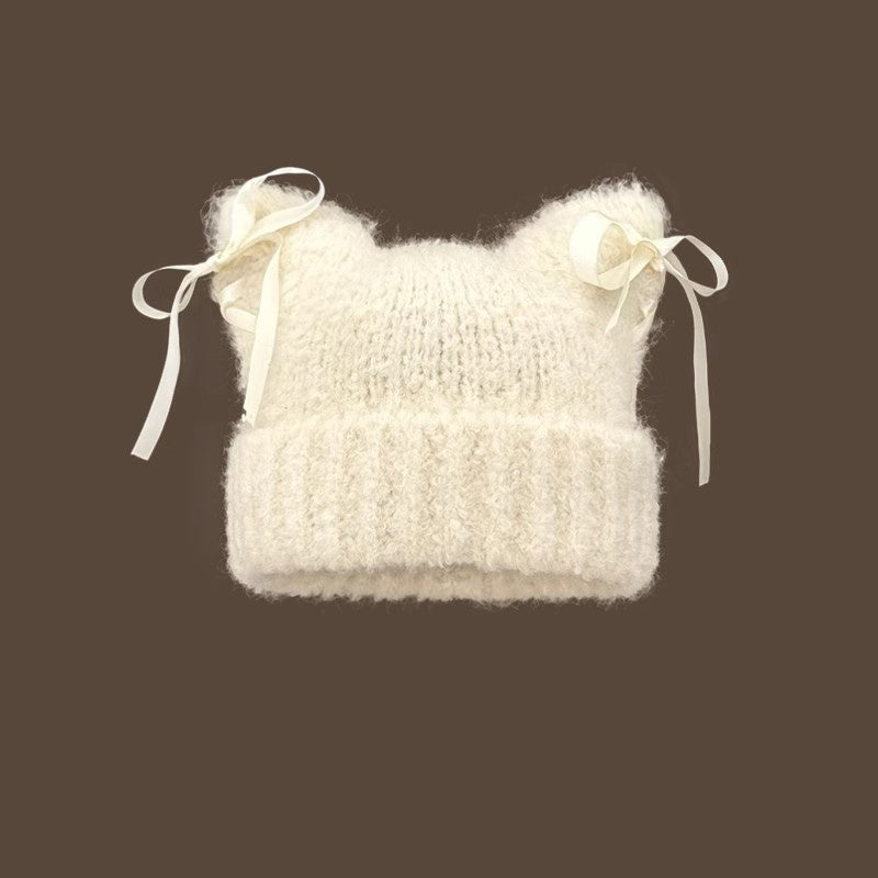 Bow-knot Knitted Casual Hat For Women – Cynthia's Amazing Deals